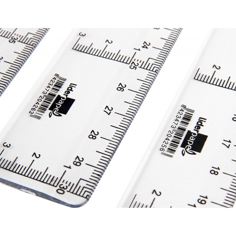 Règle liderpapel graduation verticale horizontale 50cm bord biseauté ...